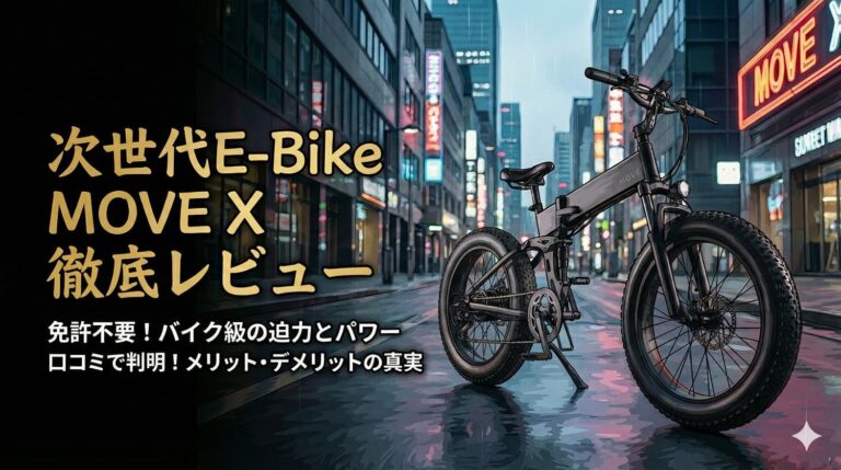 【徹底レビュー】次世代E-Bike「MOVE X」の評判は？口コミから分かるメリット・デメリットと選び方を完全解説 - ミキッセンス
